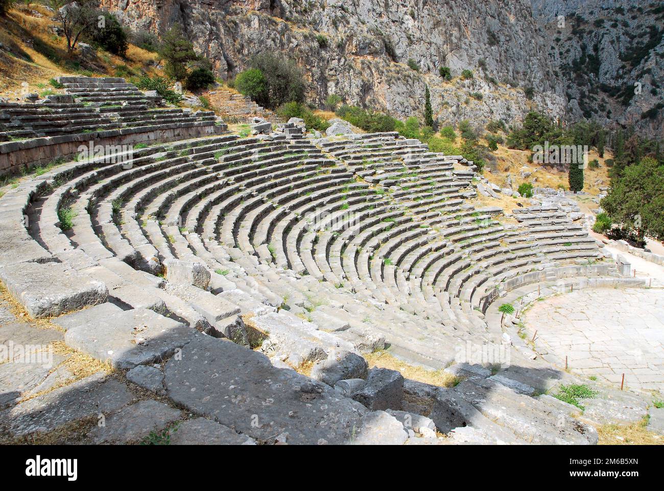 ancient theatre, Delphi, ancient sacred precinct, Archaeological Site ...