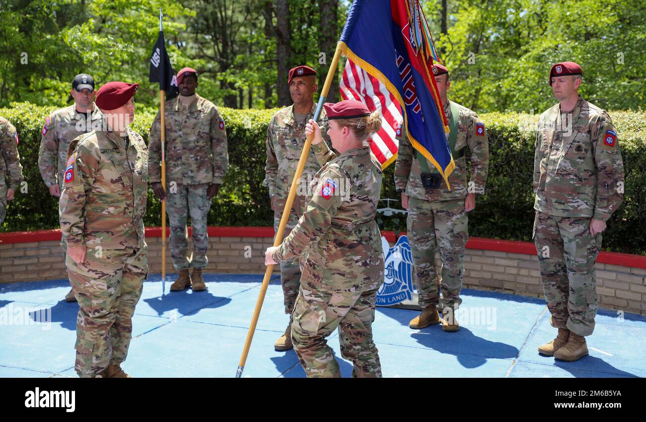 U.S. Army Command Sgt. Maj. Taylor Cathey, Headquarters and Headquarters Battalion, 82nd ...