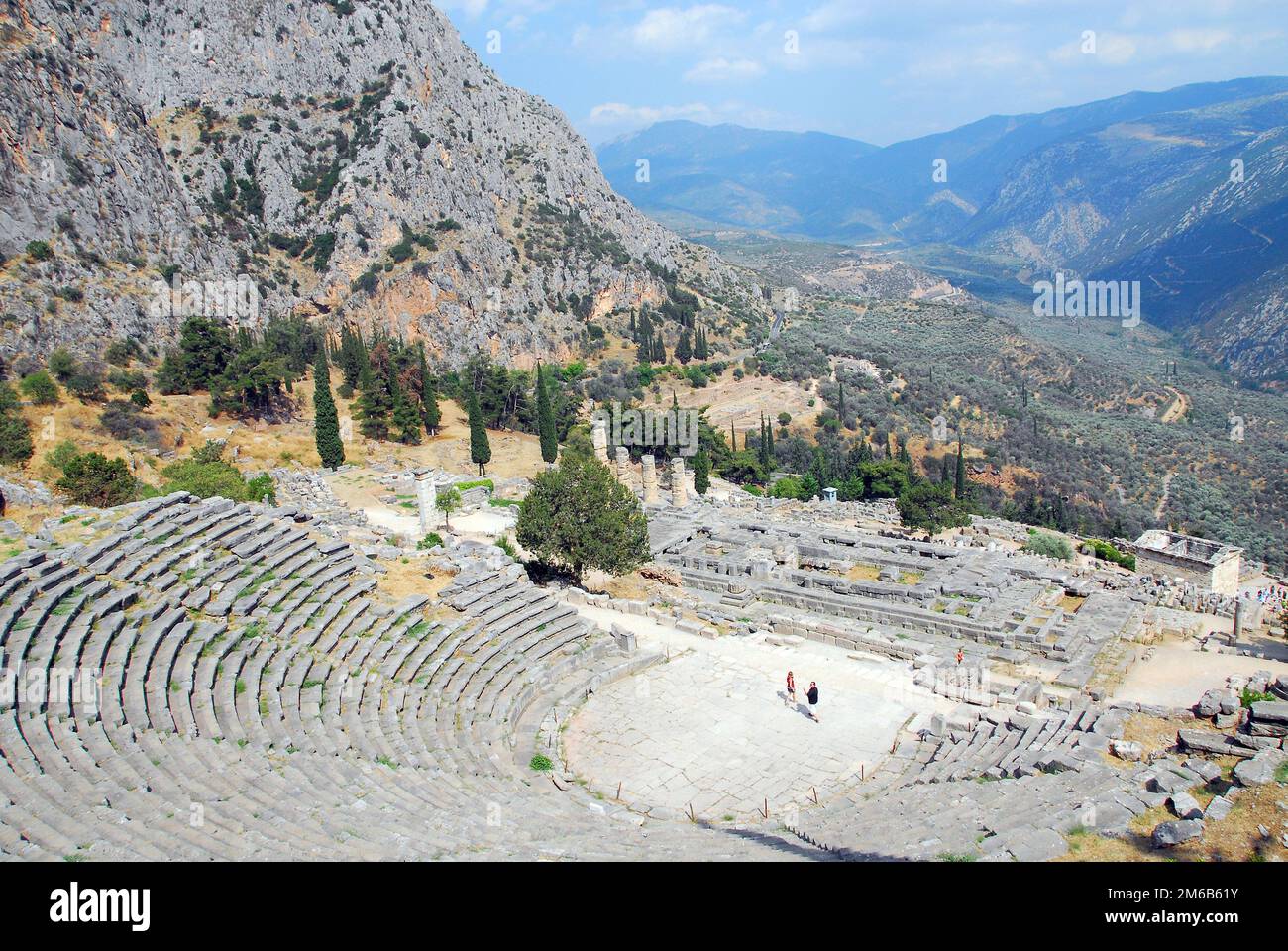 ancient theatre, Delphi, ancient sacred precinct, Archaeological Site ...