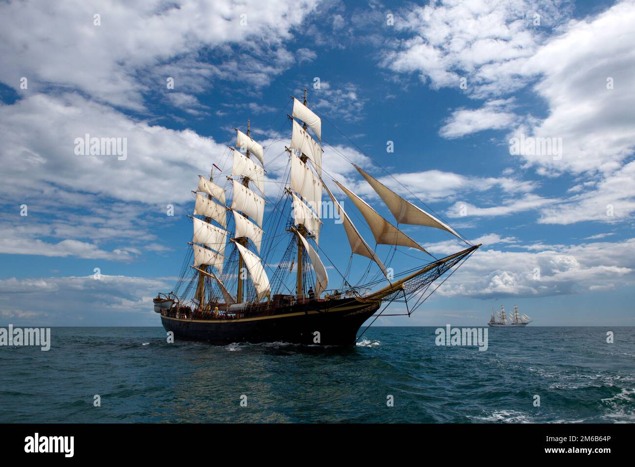 Danish tall ship Georg Stage, Torbay race start, 2016 Stock Photo - Alamy