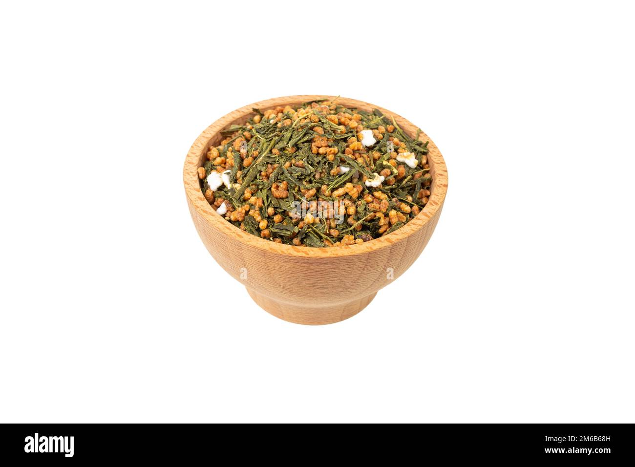 Green tea Japanese Genmaicha. Green tea mixed with roasted popped brown ...