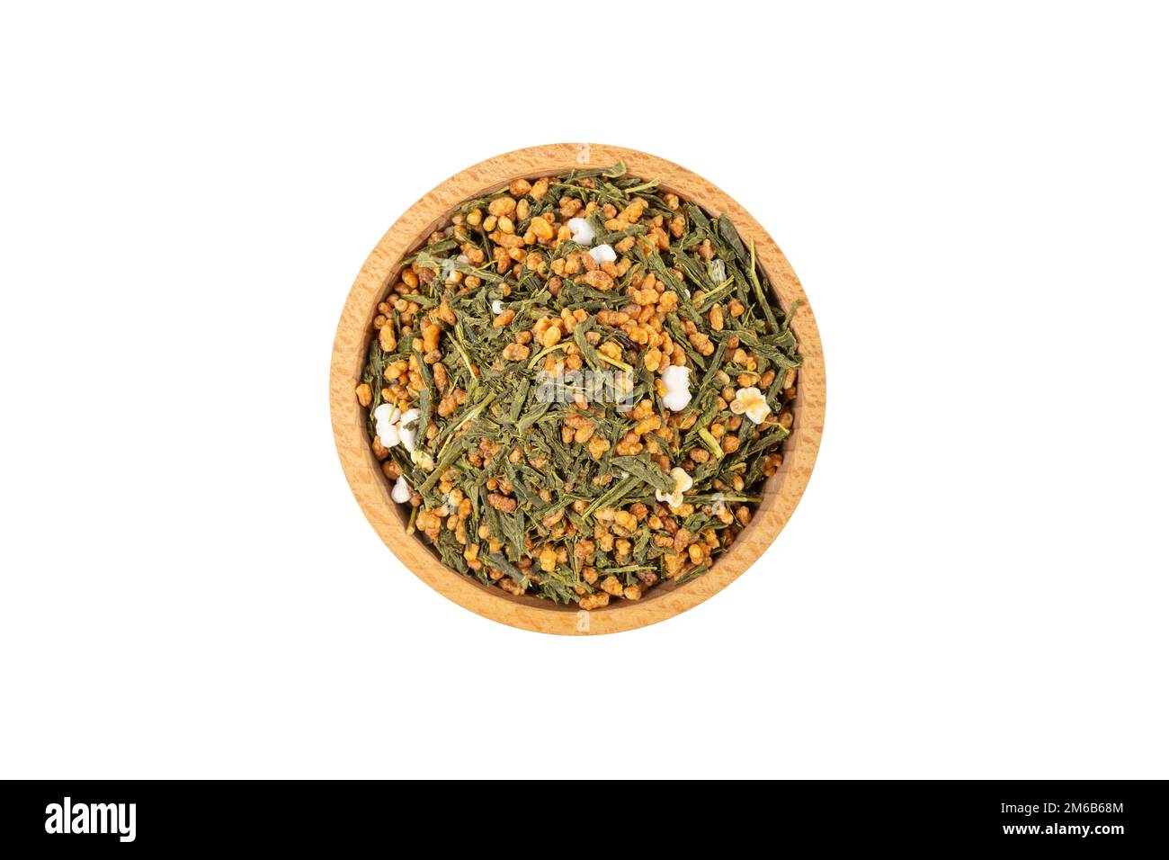 Green tea Japanese Genmaicha. Green tea mixed with roasted popped brown ...