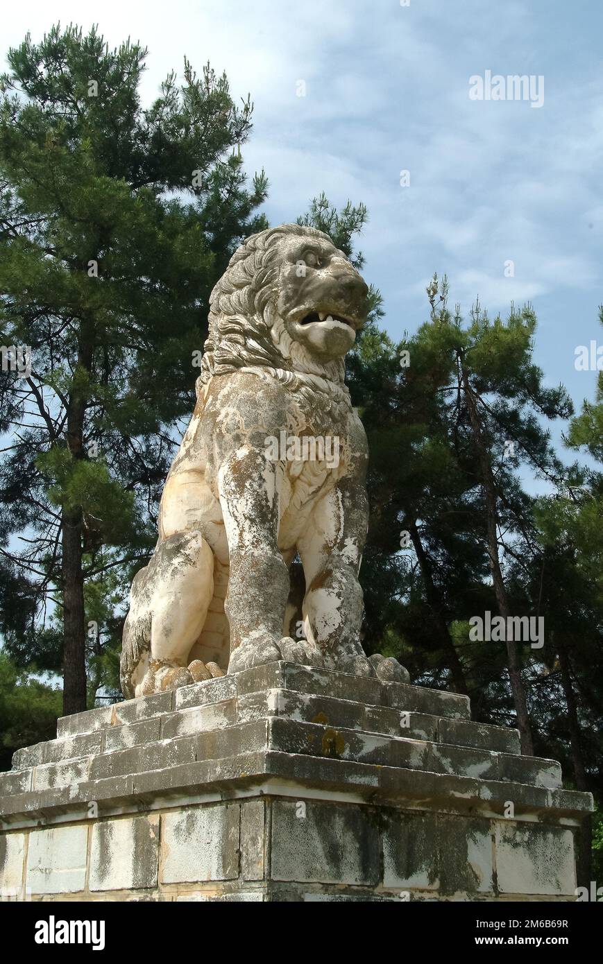 Lion of Amphipolis, (was an ancient Greek city), Serres regional unit ...