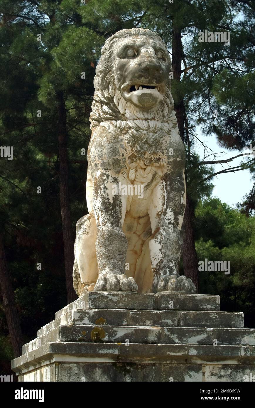 Lion of Amphipolis, (was an ancient Greek city), Serres regional unit ...