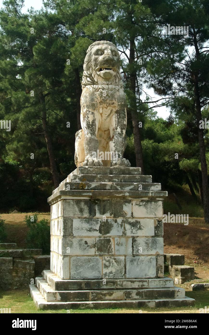 Lion of Amphipolis, (was an ancient Greek city), Serres regional unit ...