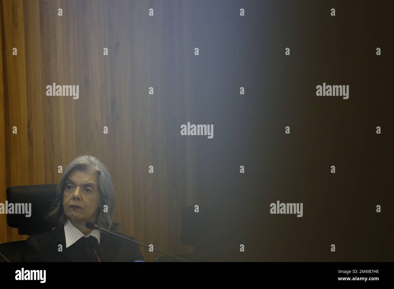 Portrait of Cármen Lúcia senior judge member of Brazilian Supreme ...
