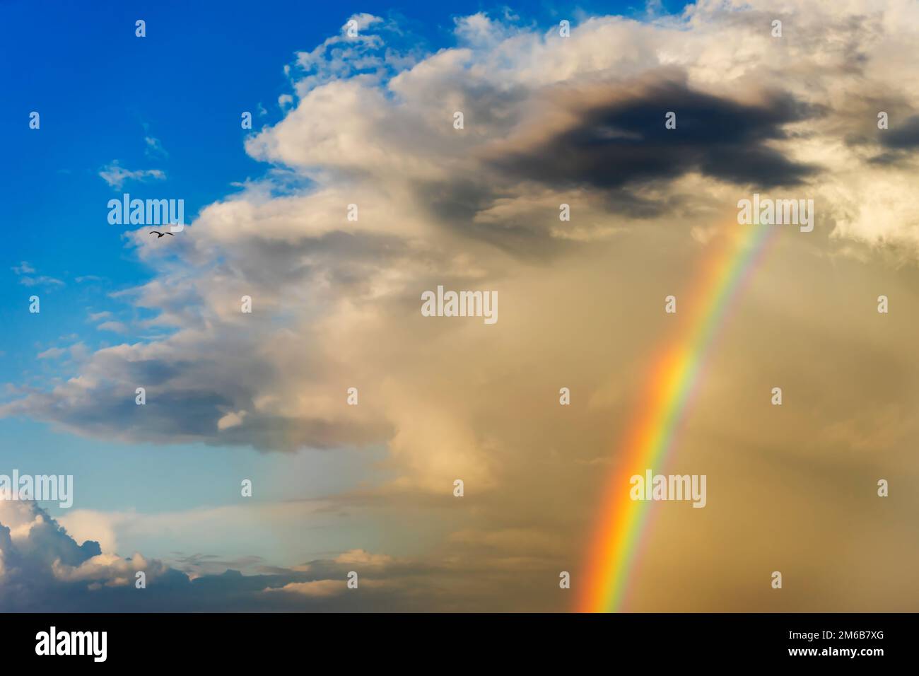 Cumulus cloud rainbow hi-res stock photography and images - Alamy