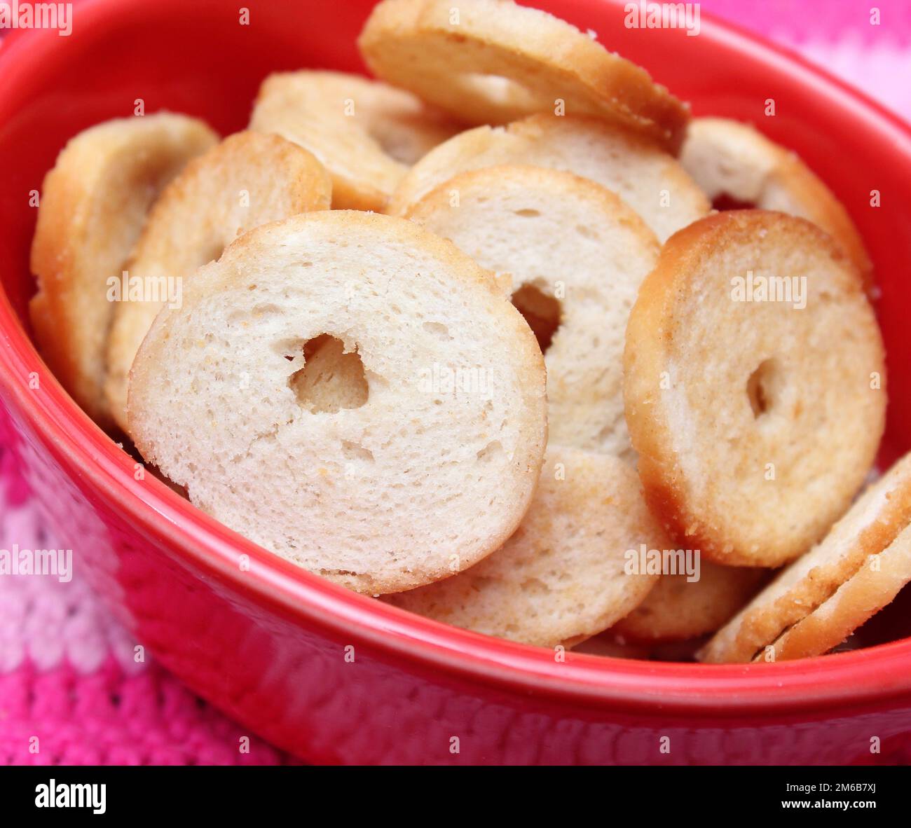 Chips of bread Stock Photo - Alamy