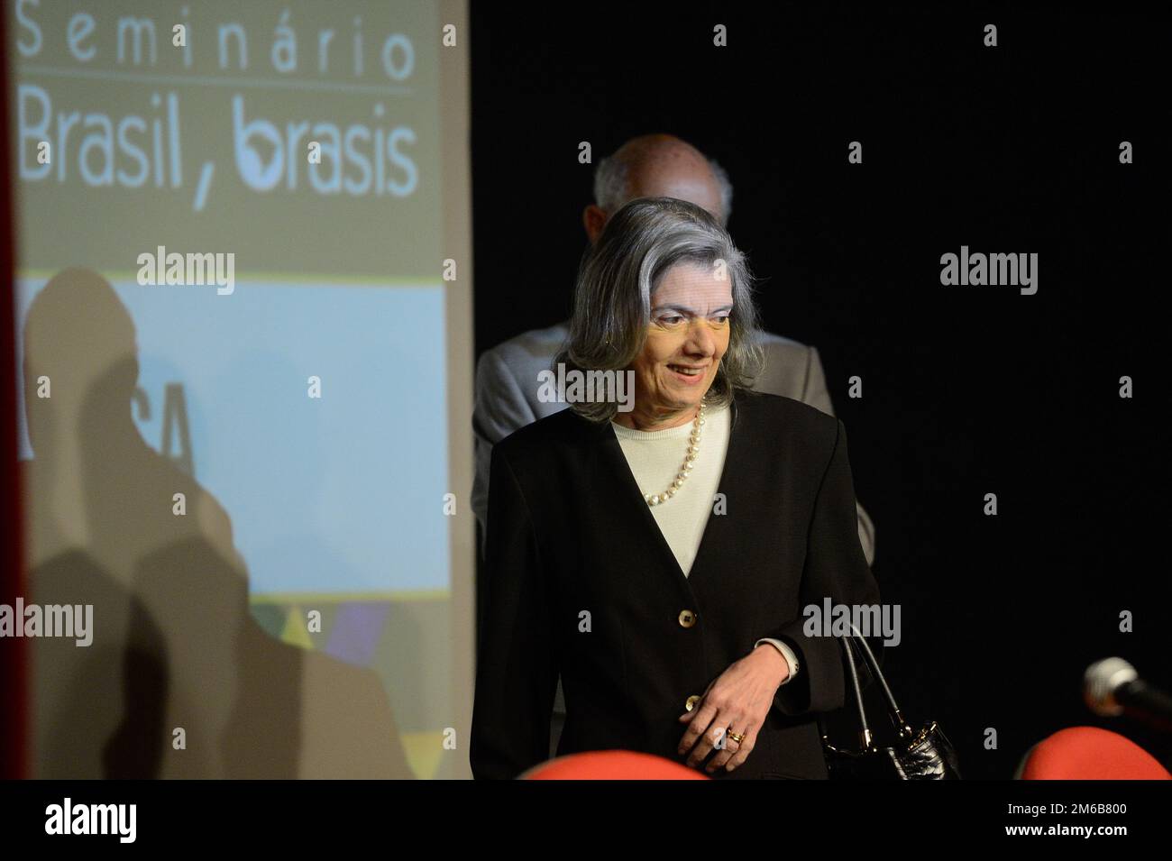 Portrait of Cármen Lúcia senior judge member of Brazilian Supreme ...