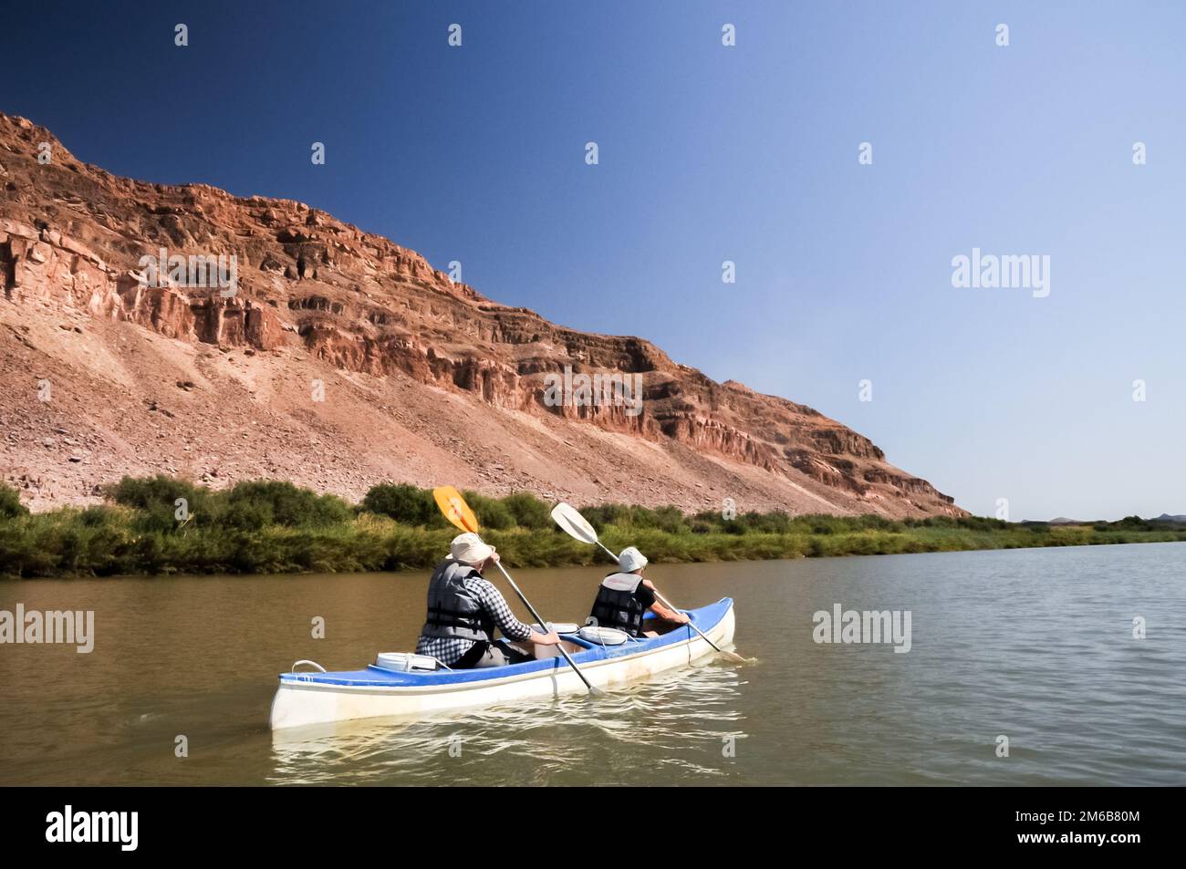 Kayaking the Orange River Stock Photo - Alamy