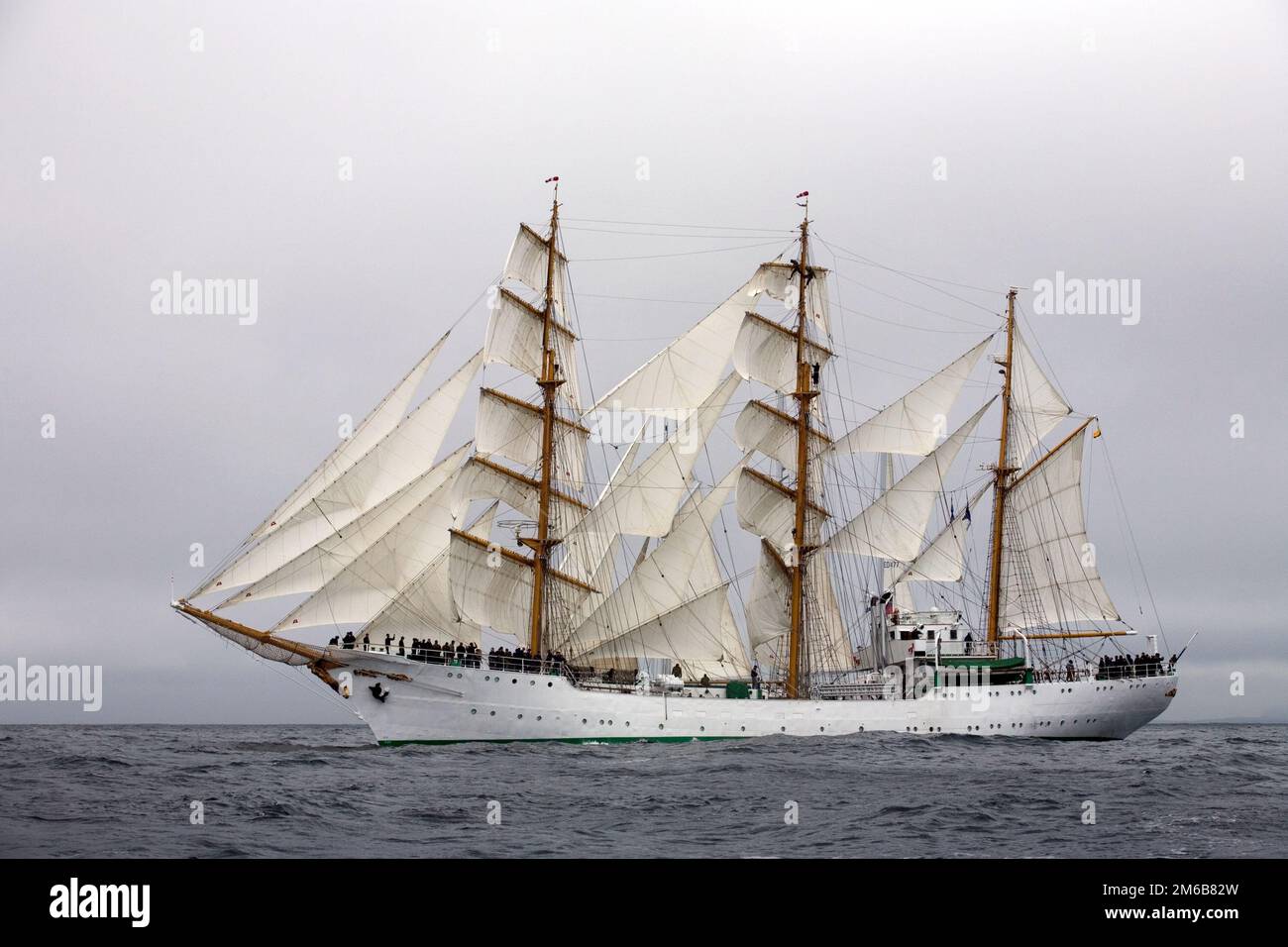 Colombian Navy tall ship Gloria, Lerwick race start, 2011 Stock Photo ...