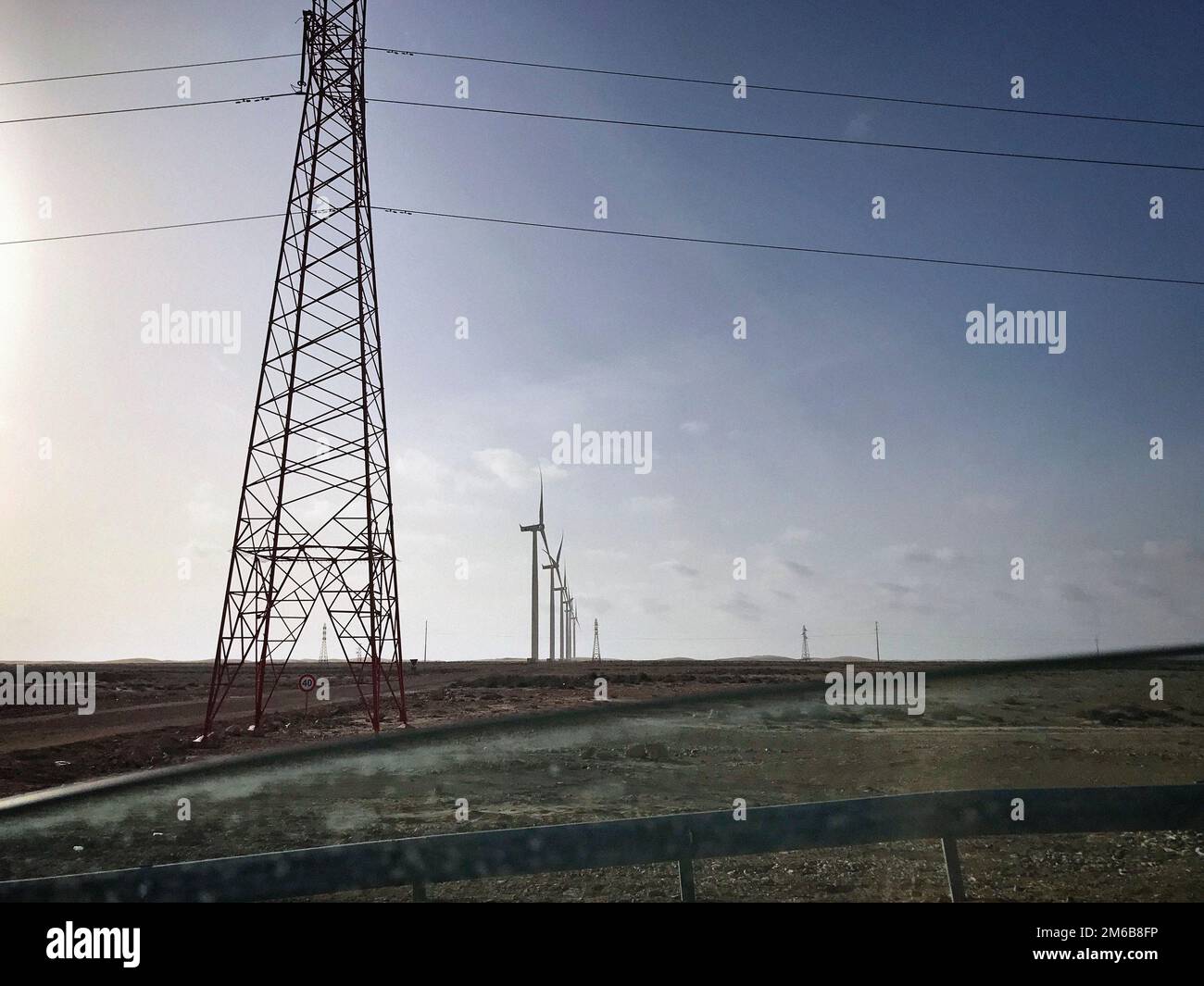 Morocco, surroundings of Laayoune, Wind turbines Stock Photo - Alamy