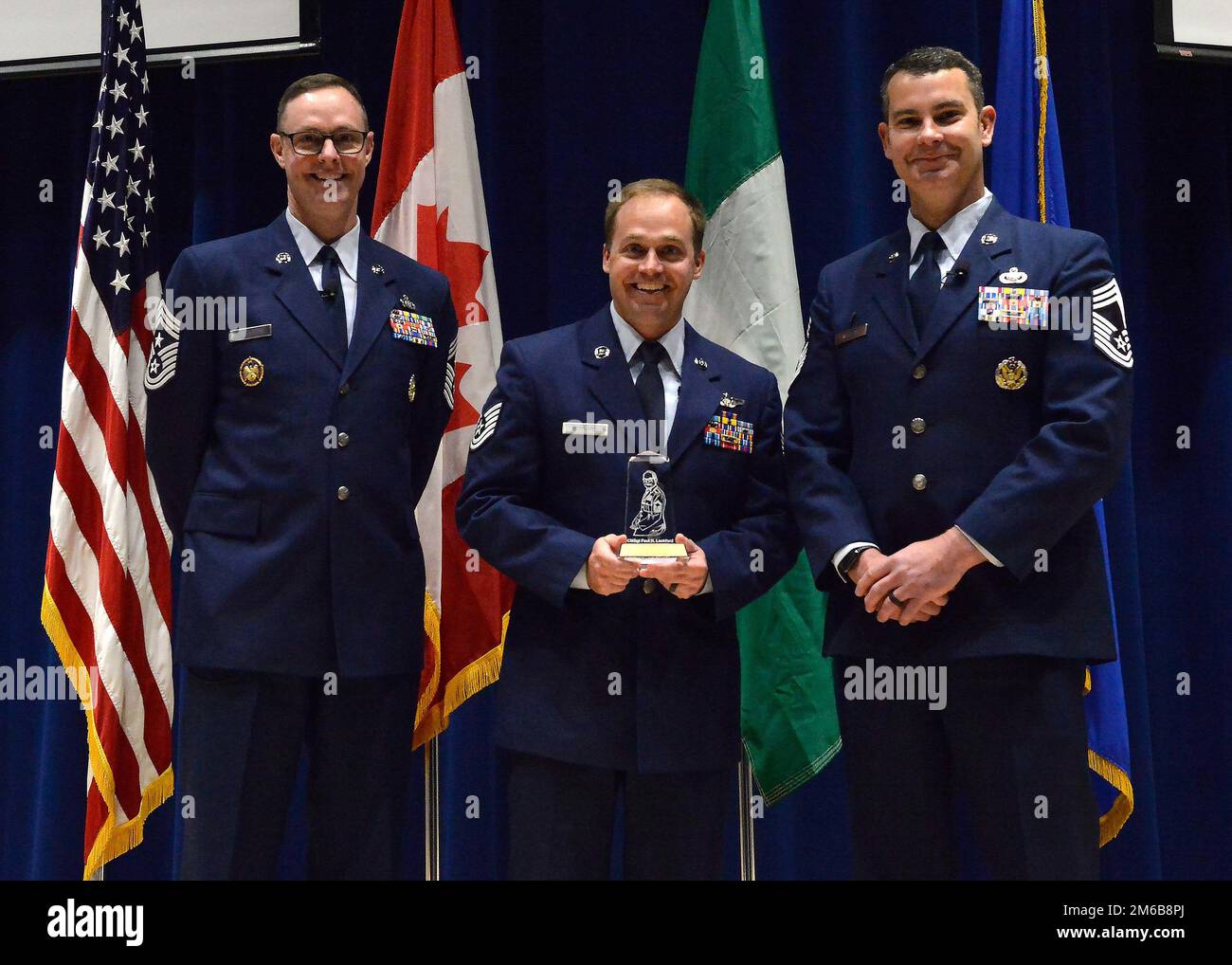 U.S. Air Force Tech. Sgt. William Bernardi receives the Commandant ...