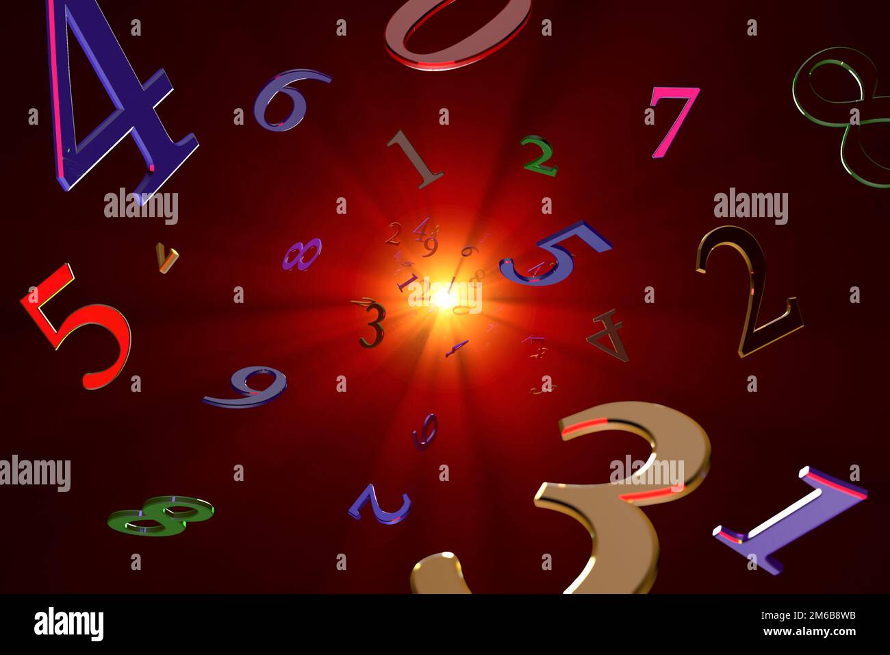 Magical knowledge about numbers (Numerology Stock Photo - Alamy