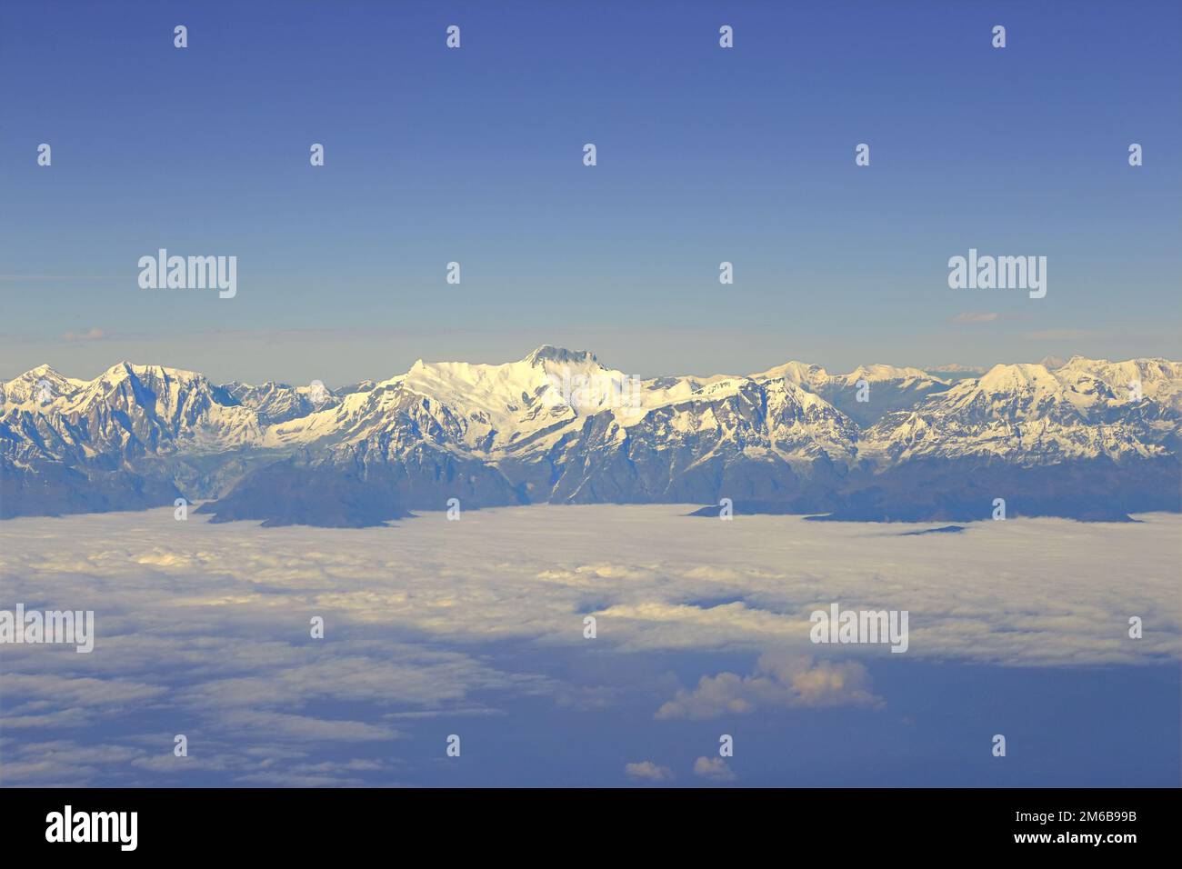 Aerial view at Himalayas Stock Photo - Alamy