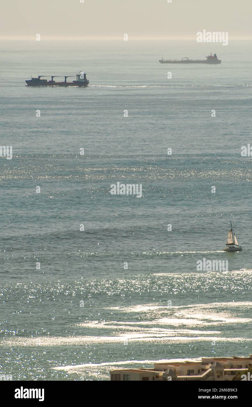 The Atlantic Ocean Viewed from Kloof Nek above Camps Bay Stock Photo ...