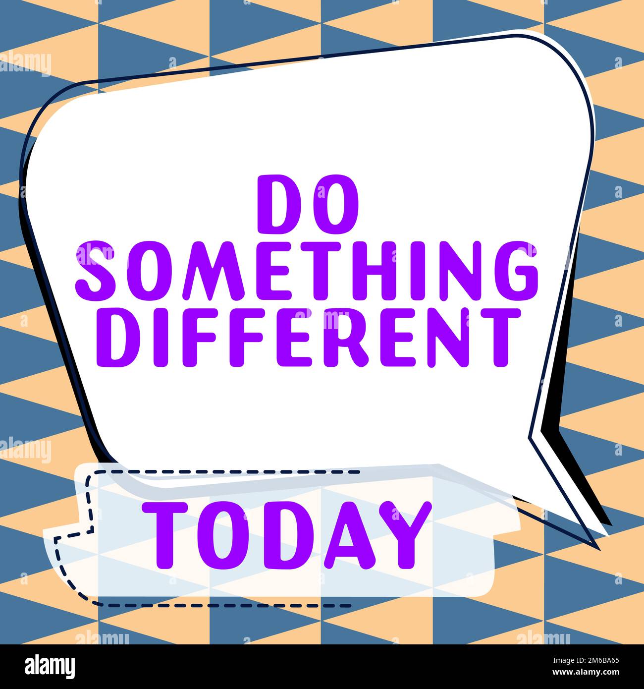 Writing displaying text Do Something Different. Business showcase be ...