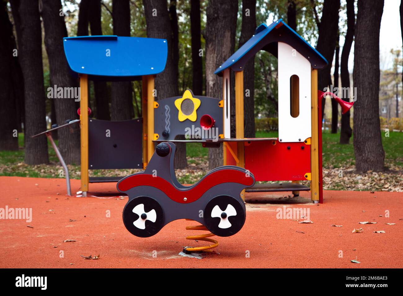 Colorful playground for small kids Stock Photo - Alamy