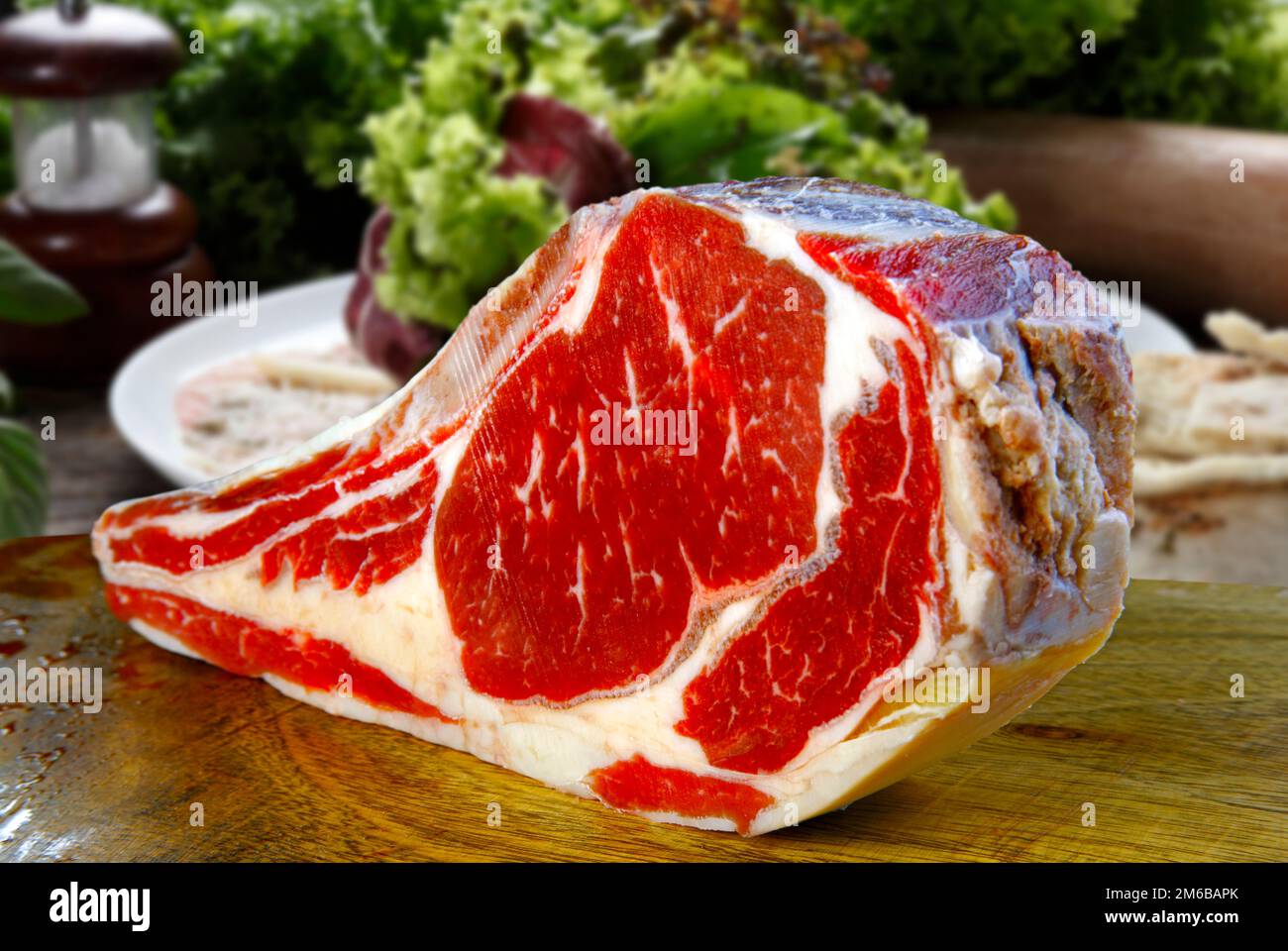 Tomahawk meat raw steak food Stock Photo - Alamy
