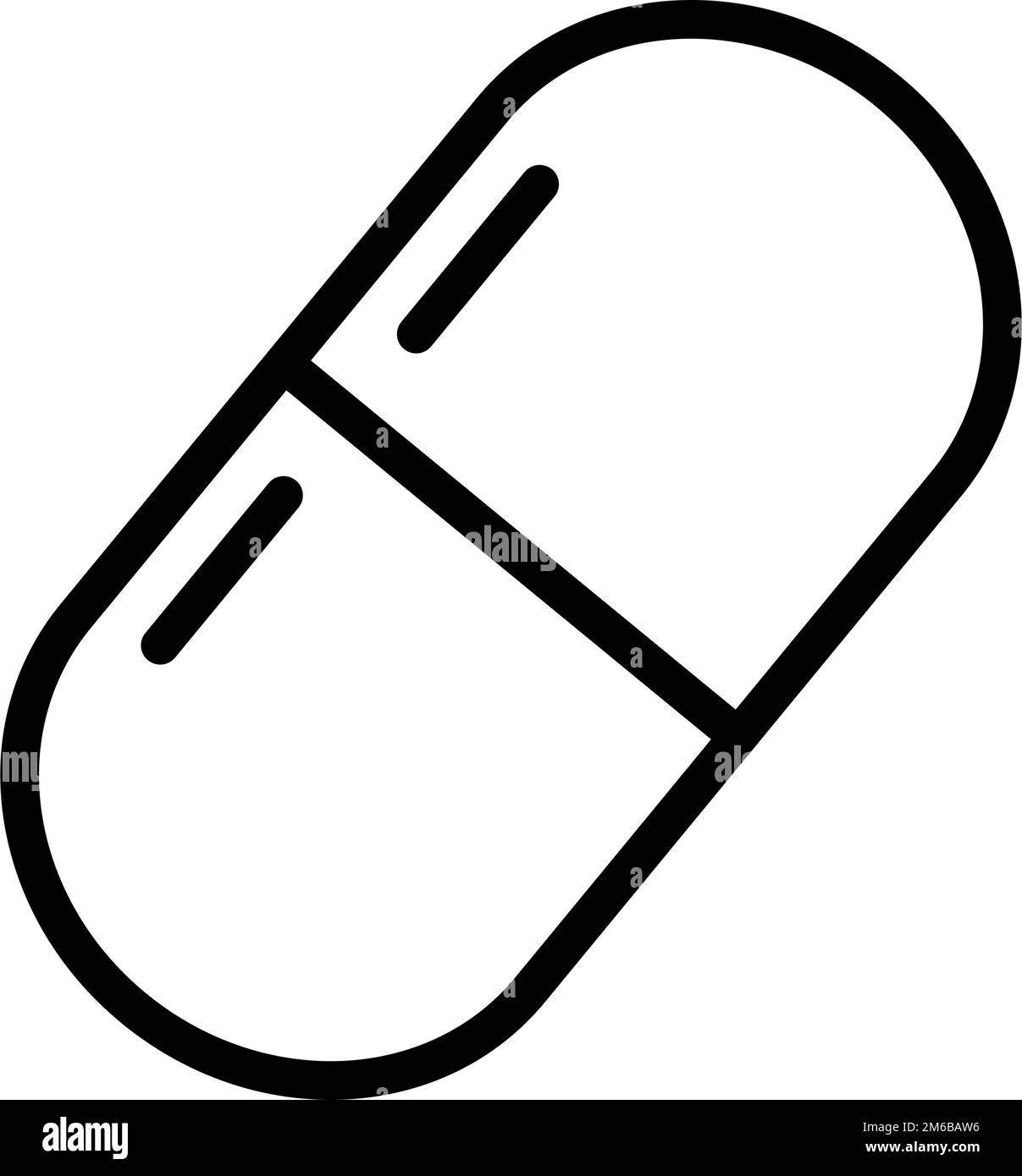 Simple capsule icon. Medical. Editable vector Stock Vector Image & Art ...