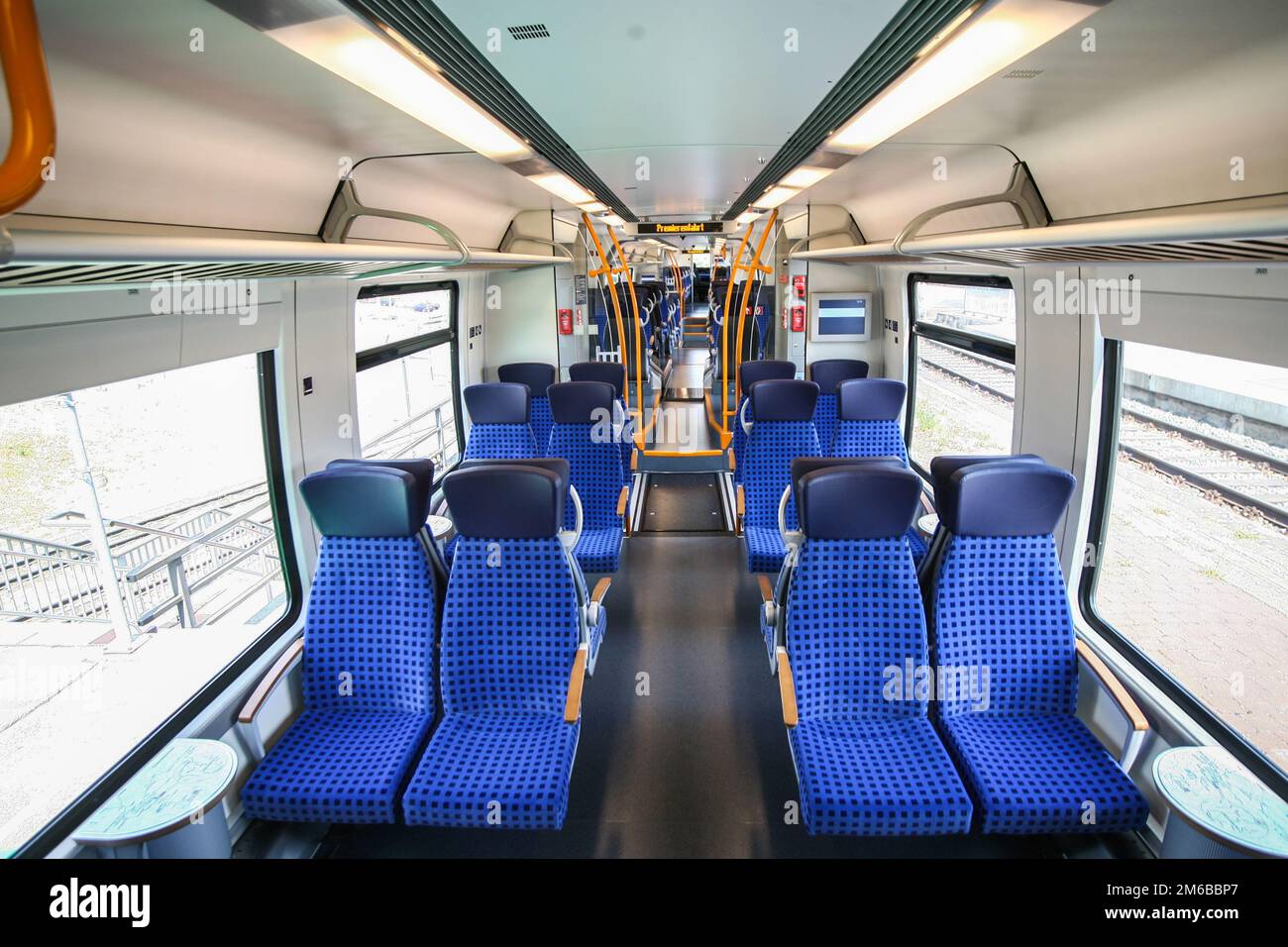 Commuter-Train in Central Germany Stock Photo - Alamy