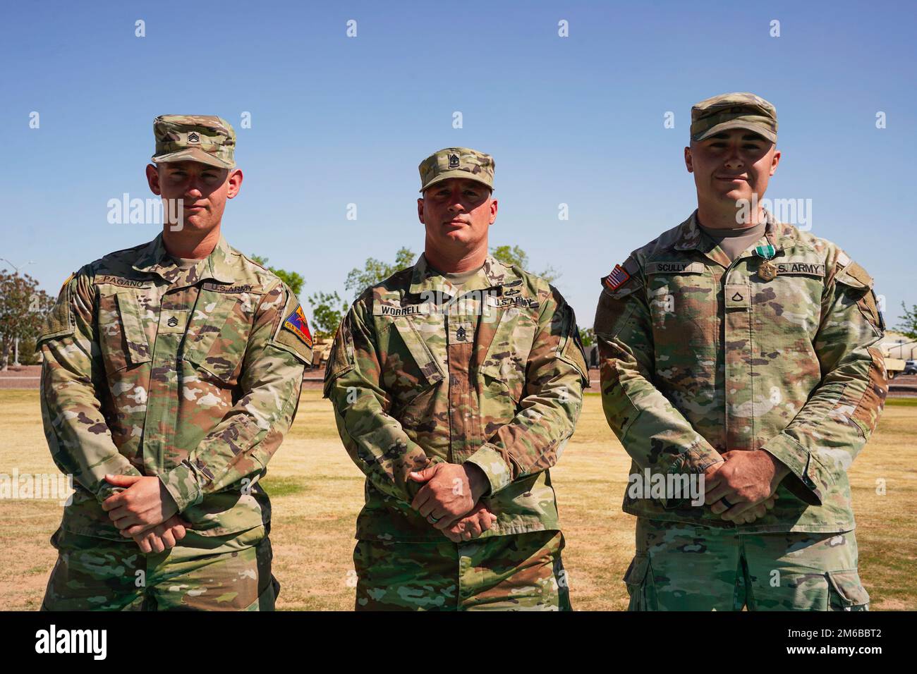 U.S. Army Staff Sgt. Jacob Pagano, 1st Sgt. Christoher Worrel, and Pfc ...