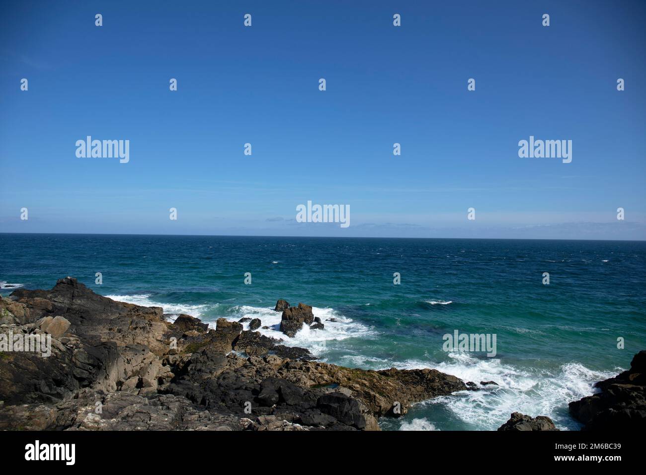 Rock and Sea Landscape Stock Photo - Alamy