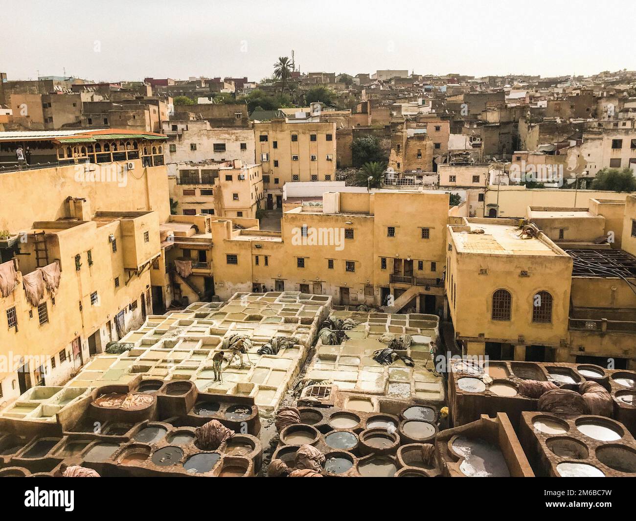 Morocco, Fez, Tannery Stock Photo - Alamy