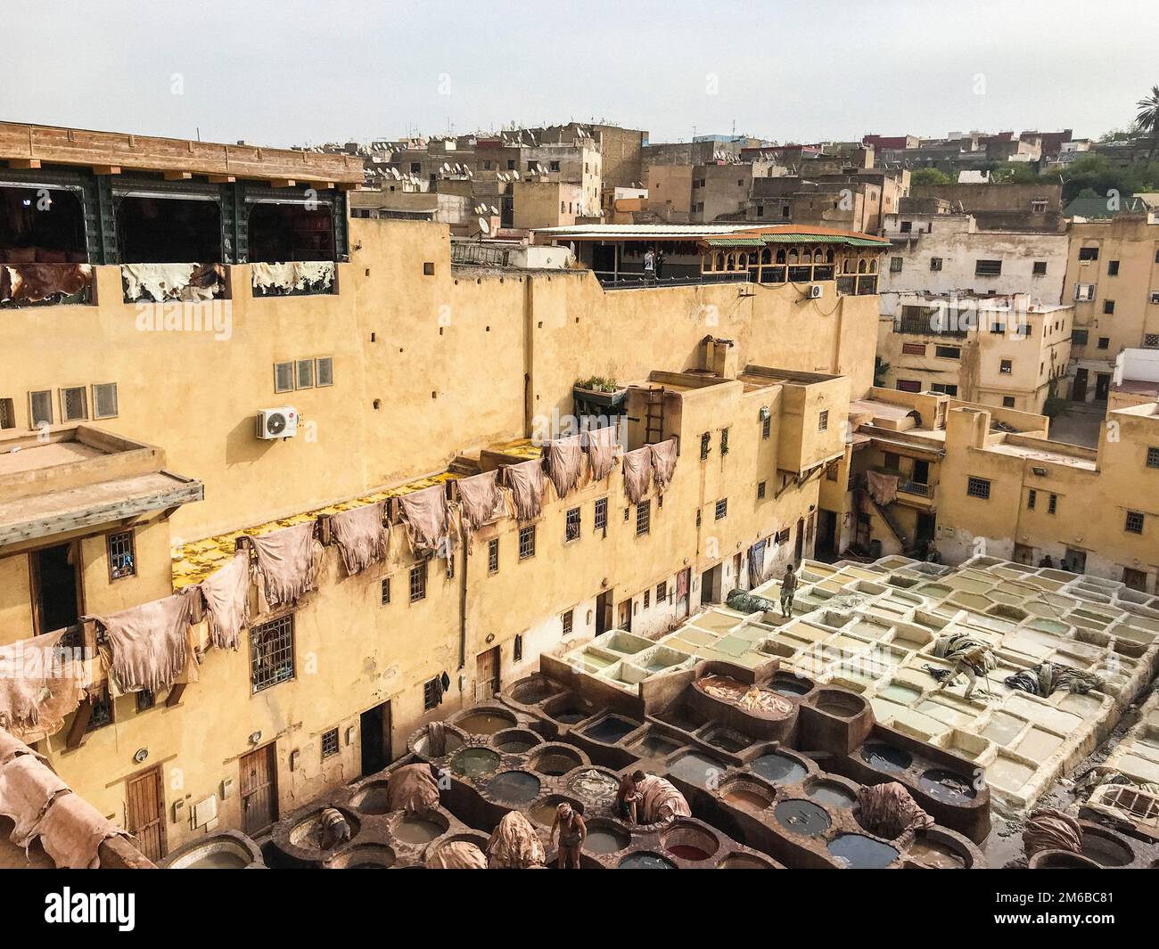 Morocco, Fez, Tannery Stock Photo - Alamy