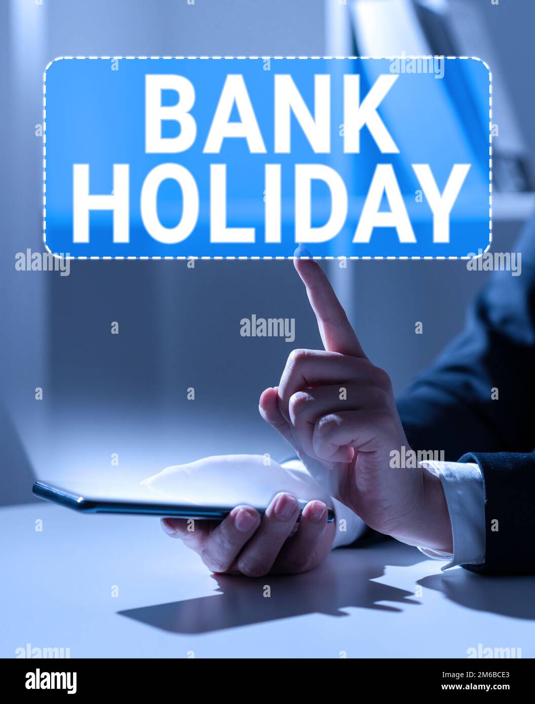 Writing displaying text Bank Holiday. Business concept A day on which ...