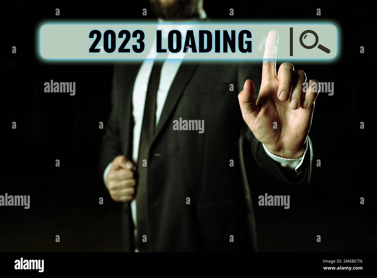 Sign displaying 2023 Loading. Business concept Advertising the upcoming ...