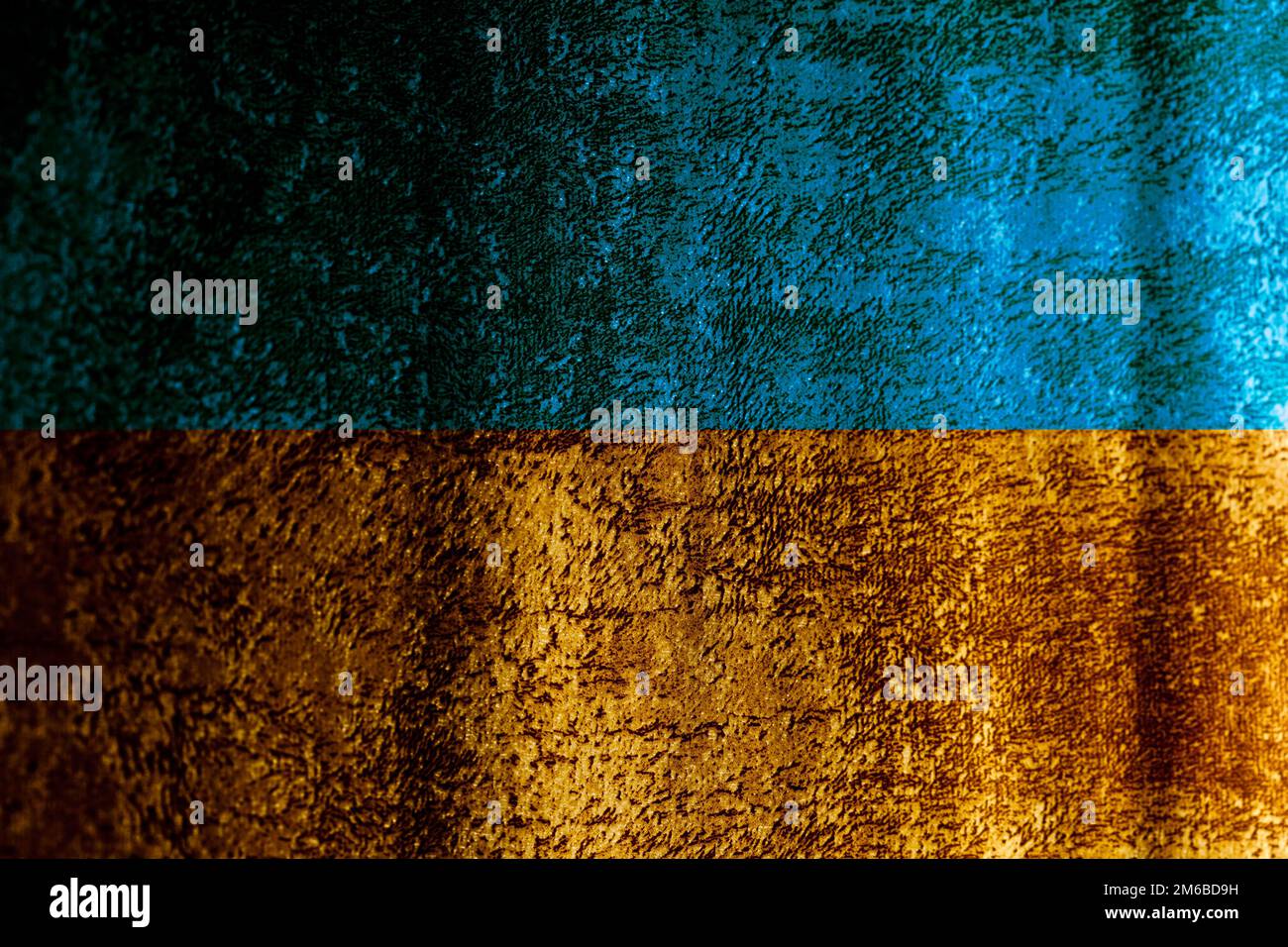 Ukrainian flag in the form of old paintings Stock Photo - Alamy