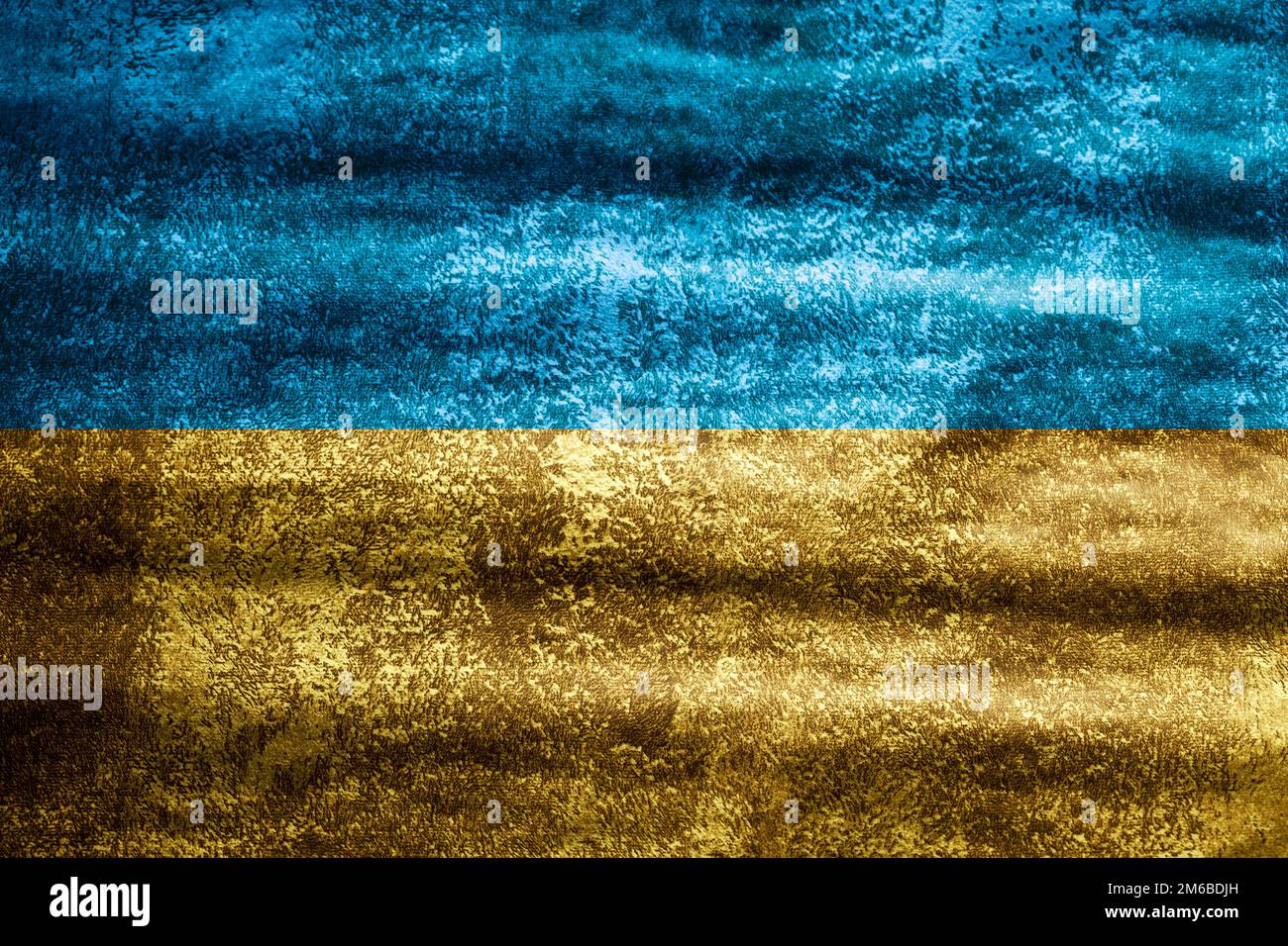 Ukrainian flag in the form of old paintings Stock Photo - Alamy