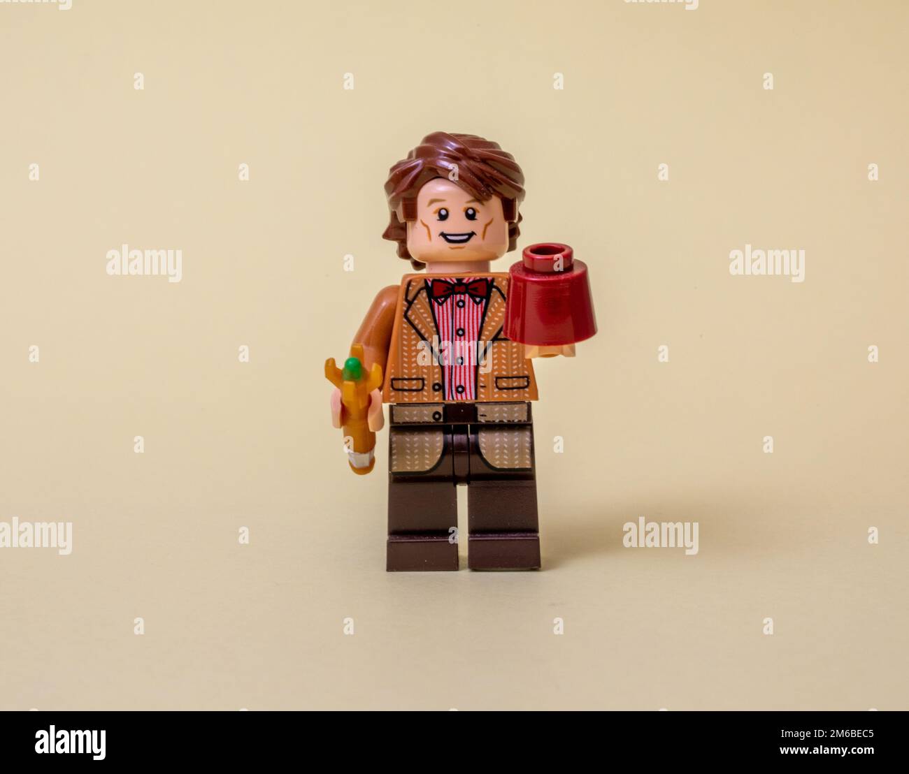 The twelfth doctor from BBC's Dr Who in Lego Stock Photo - Alamy