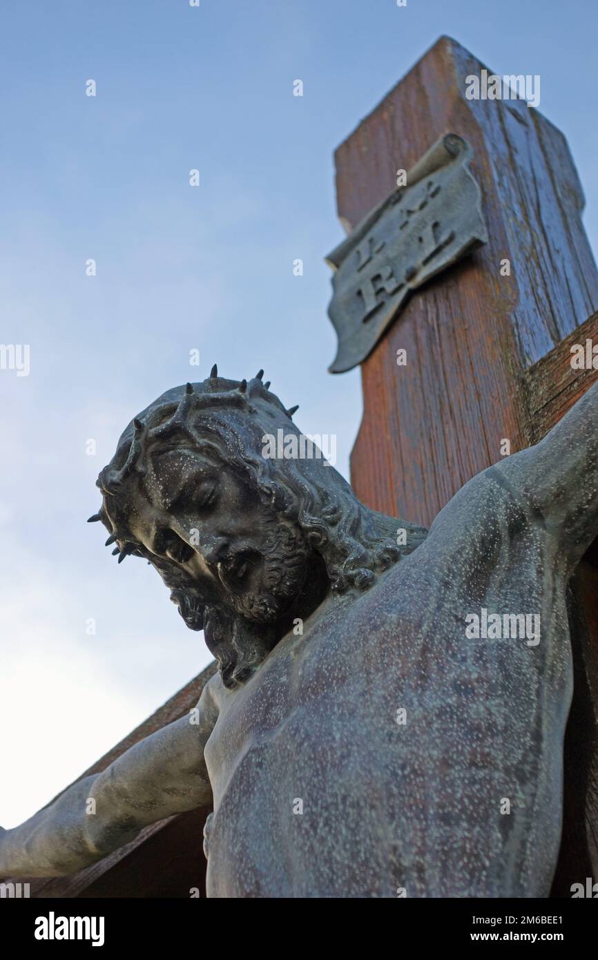 Jesus on cross isolated on hi-res stock photography and images - Alamy