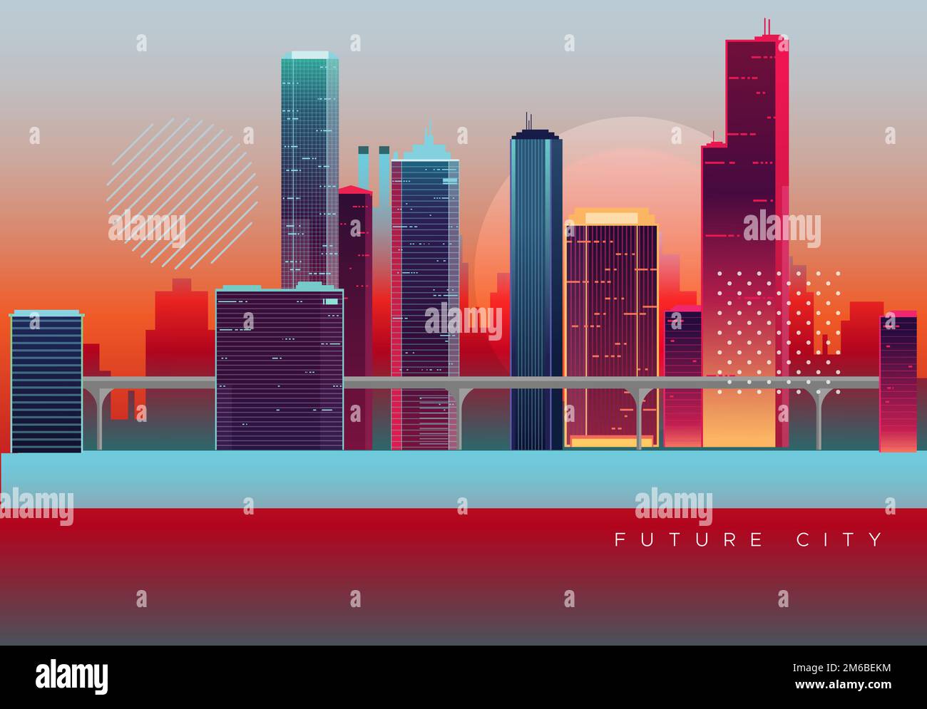 City skyline illustration and stock hi-res stock photography and images ...