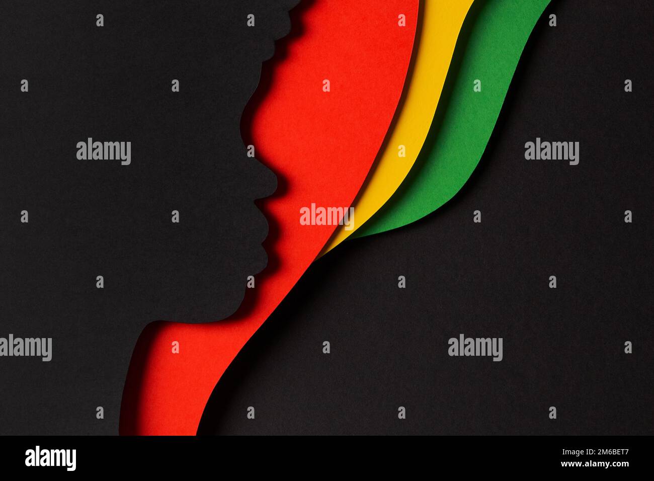 Black History Month color background. African Americans history ...