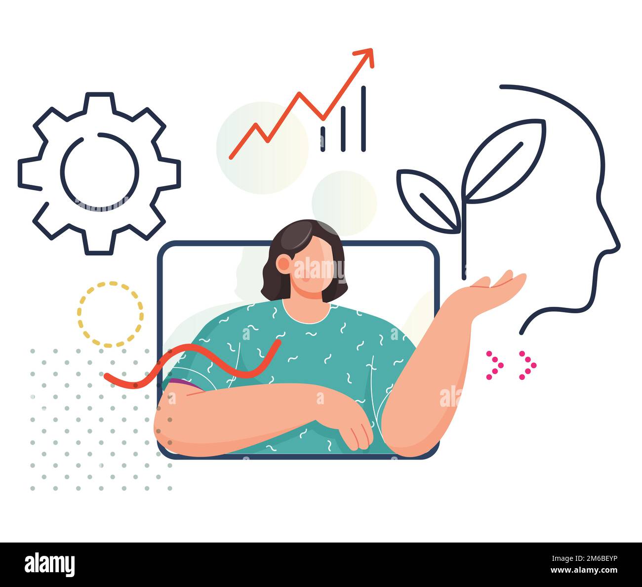 Generating New Business Development Idea Illustration as EPS 10 file ...