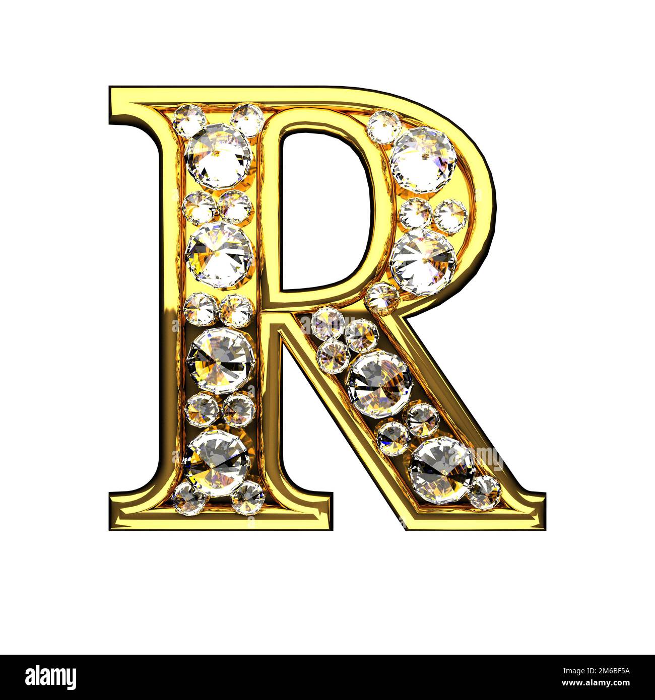 The Letter R In Diamonds