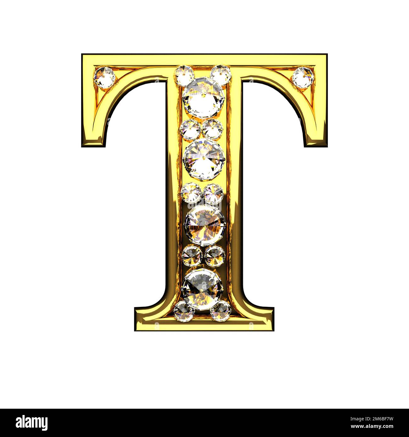Letter T In Diamonds