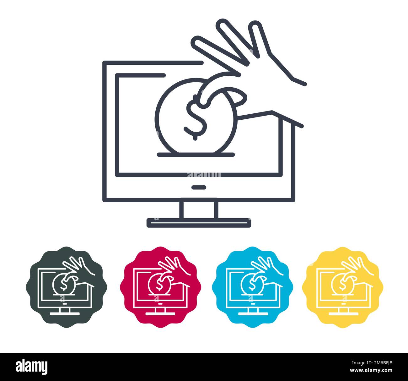Digital Saving Platform - Stock Icon as EPS 10 File Stock Vector Image ...