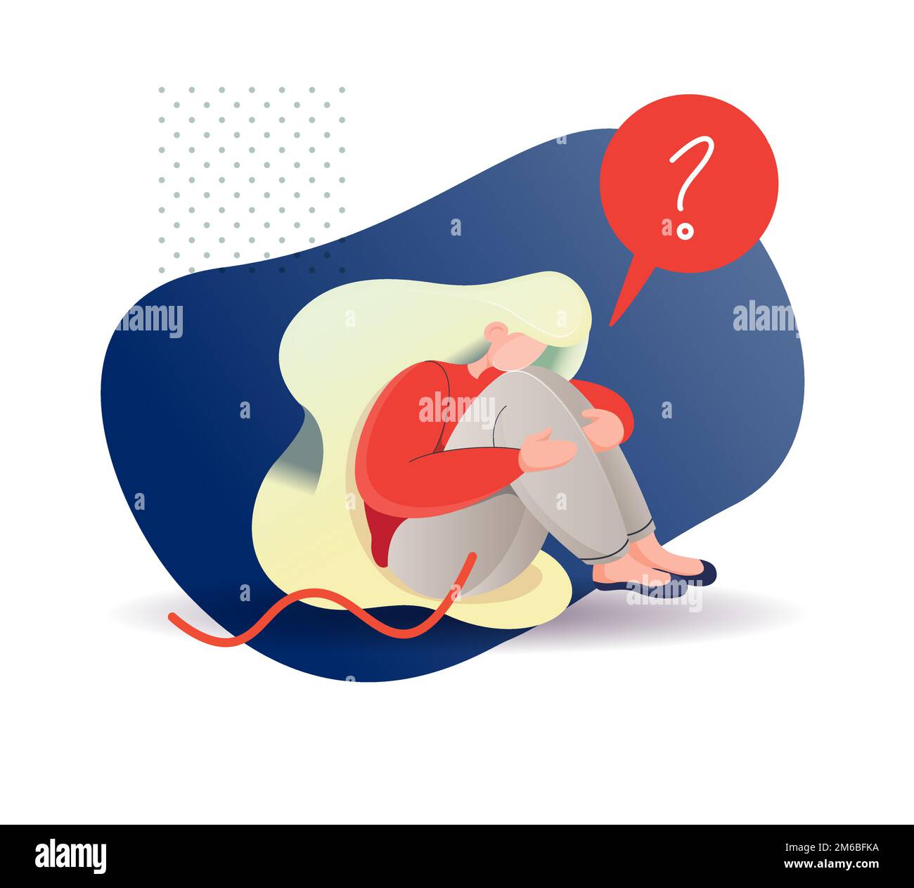 Alzheimer's Disease - Confusion - Forgetfulness - Illustration as EPS ...