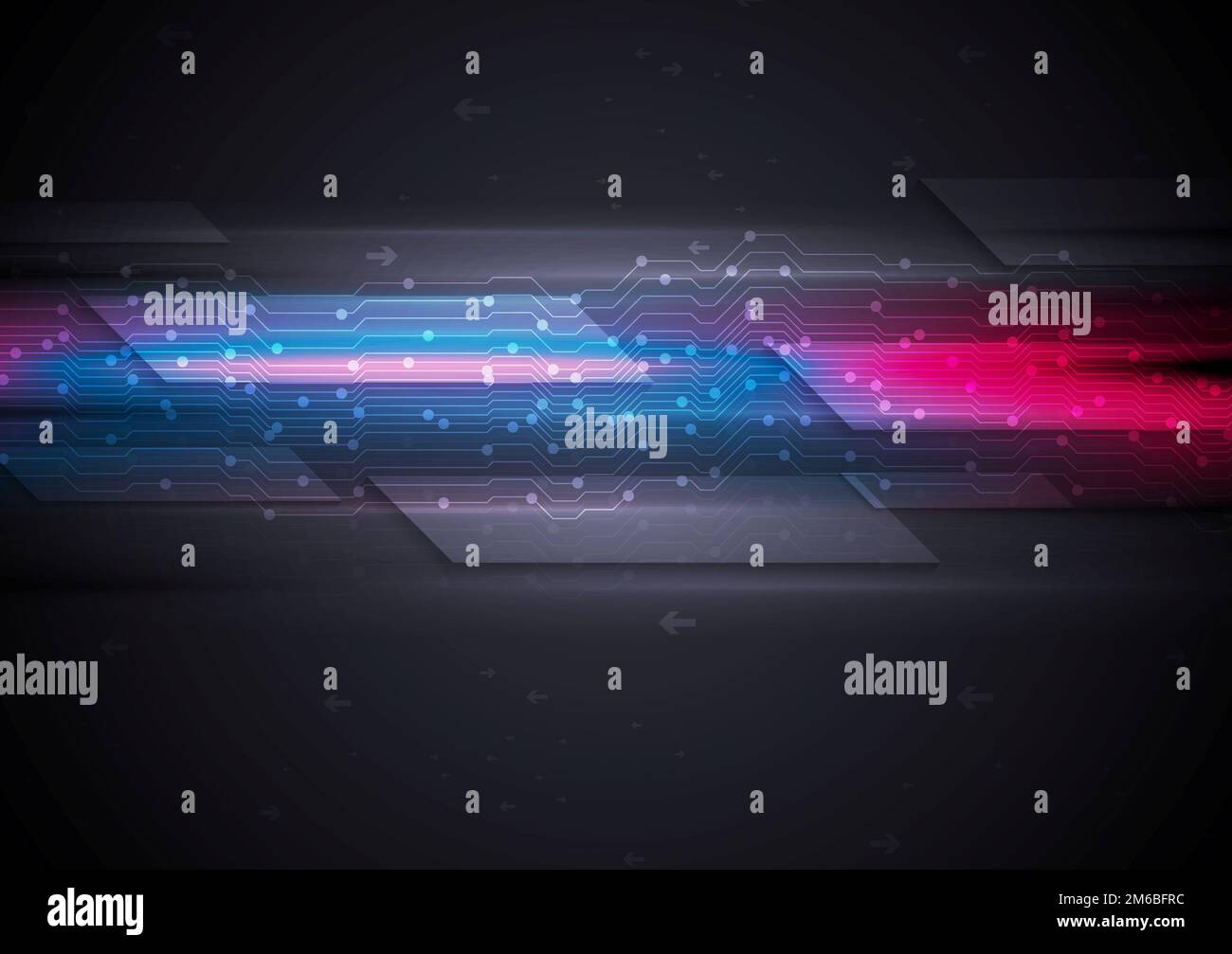 Dark glowing futuristic circuit board tech background Stock Photo - Alamy