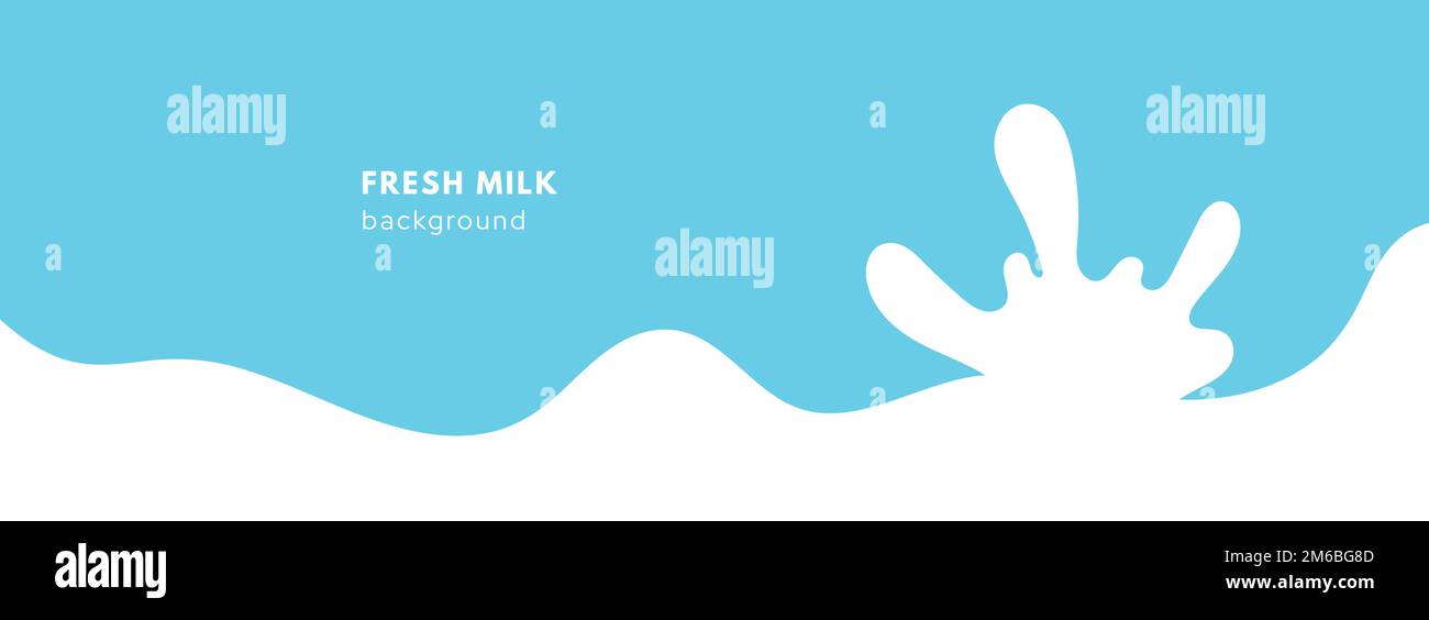 Abstract fresh milk or yogurt background. Modern pattern splashes. Flat ...