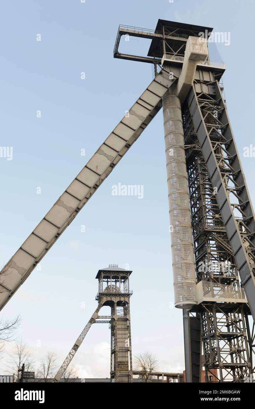 Coal mines of the last century 50 th Europe Stock Photo - Alamy