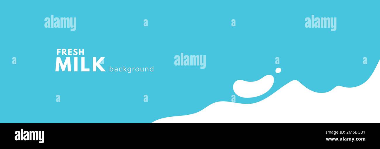 Abstract fresh milk or yogurt background. Modern pattern splashes. Flat ...