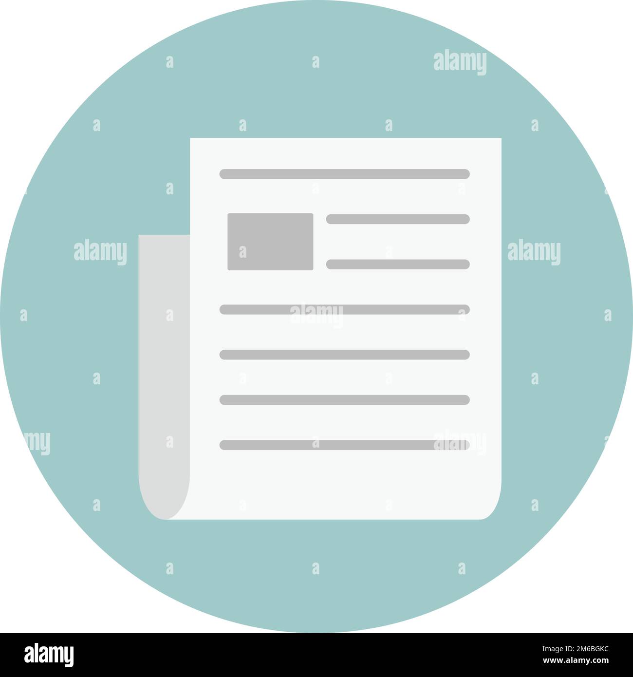 Modern newspaper icon. Newsletter. Editable vector Stock Vector Image ...