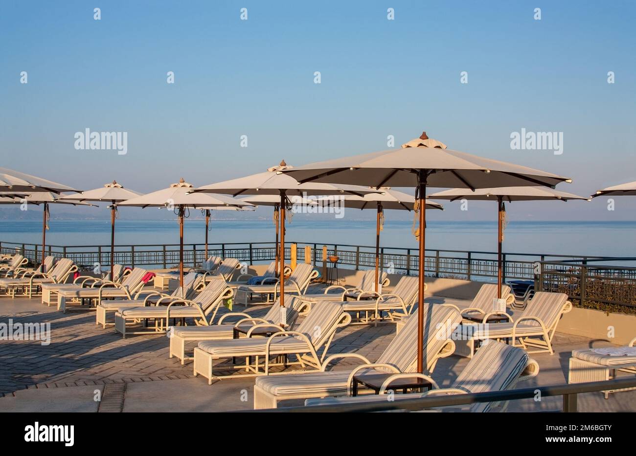 Poolside of a luxury resort Stock Photo - Alamy
