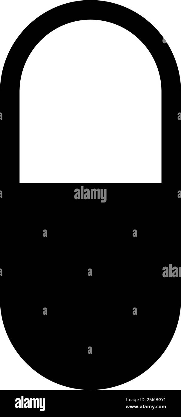 Capsule of medical pill icon. Editable vector Stock Vector Image & Art ...