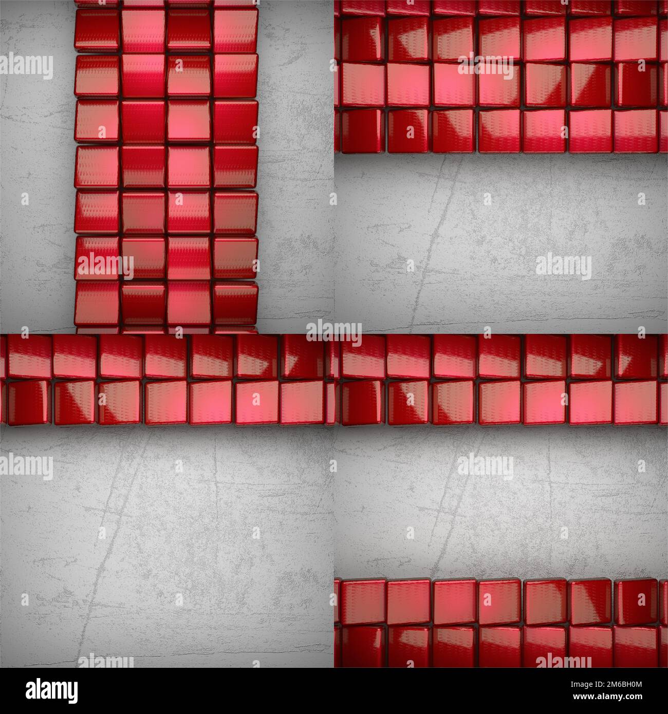 Colored metal on concrette wall background set Stock Photo - Alamy